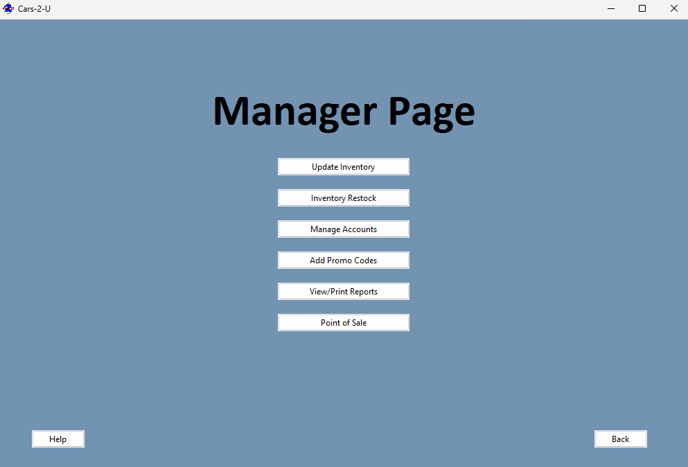 Cars2U Project | Jacob Willman